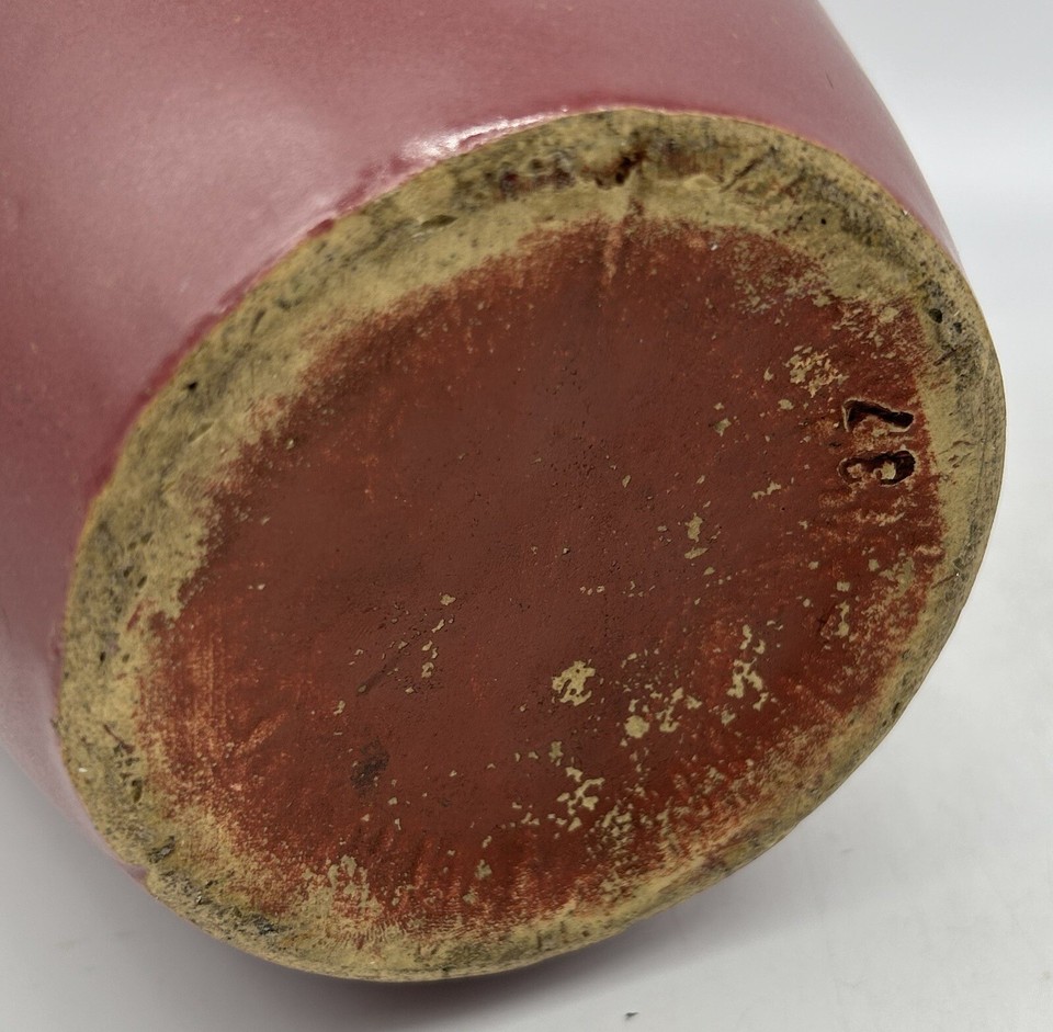 Zanesville Matte Mauve Pink Vase, 37, 11 1/2", Vintage | eBay