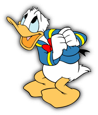 Donald Duck Victim Cartoon Car Bumper Sticker Decal 5''x 4'' | eBay