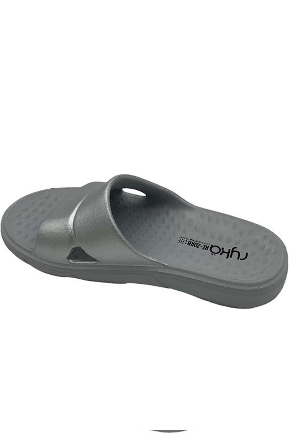 Ryka Ultimate Recovery Molded Slide Sandals Restore Slide Silver | eBay
