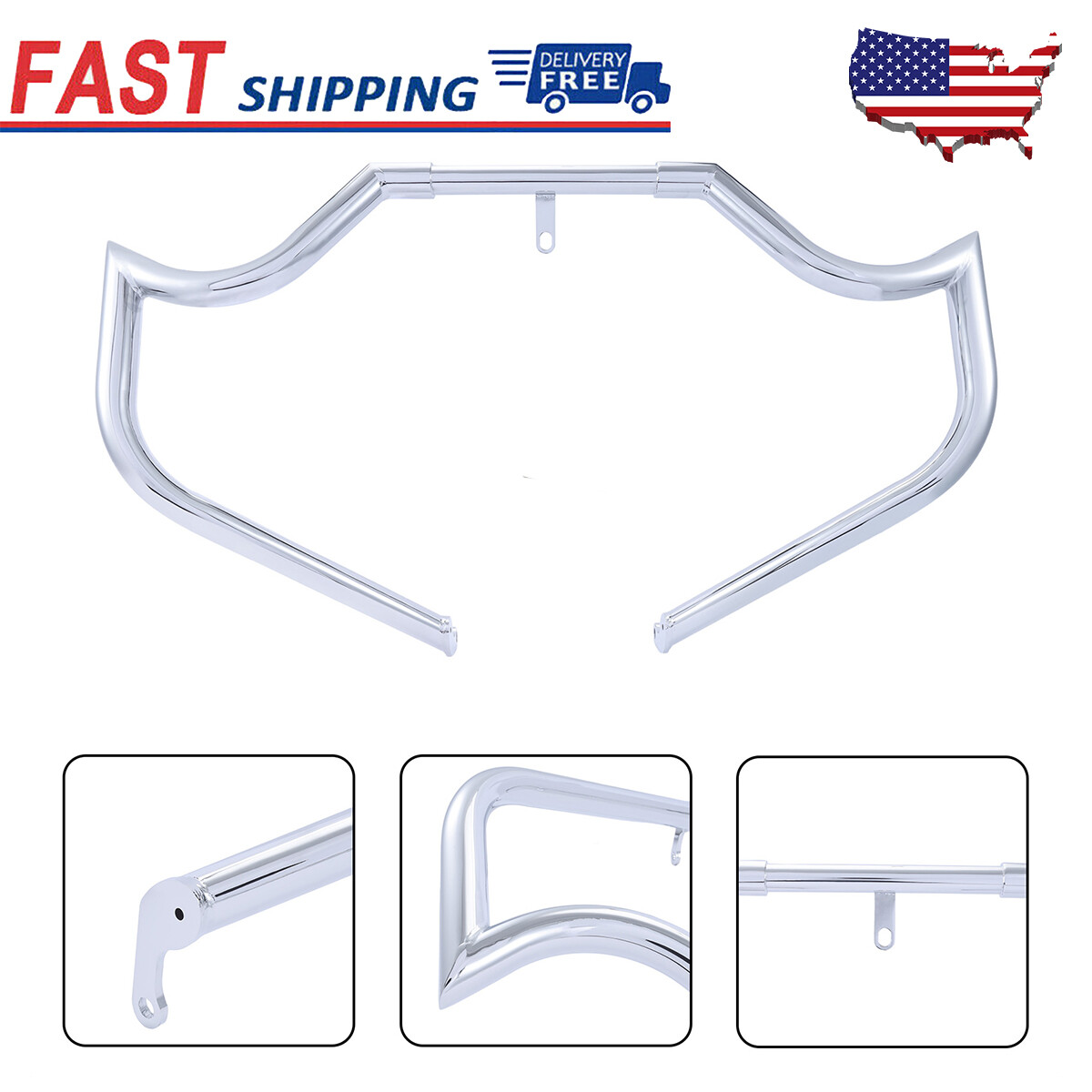 Highway Engine Guard Crash Bar For Harley Softail FLSL FXST Street Bob ...