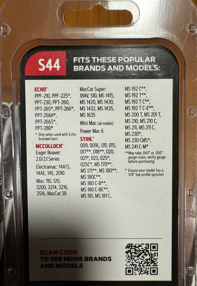 NEW Oregon S44 12" Low Kickback Replacement Chainsaw Chain Stihl Echo 4-PACK | eBay