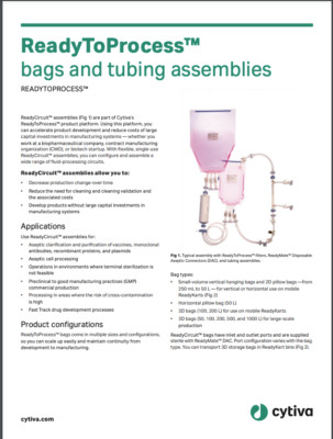 Cytiva RTP XL Bin 3D 500L Fortem Bag 3 Port with Aseptiquik 29374844 ...