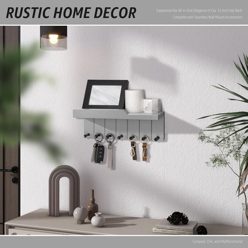 Rebee Vision Modern Key Holder Wall Mount - Decorative 12 Inch, C ...