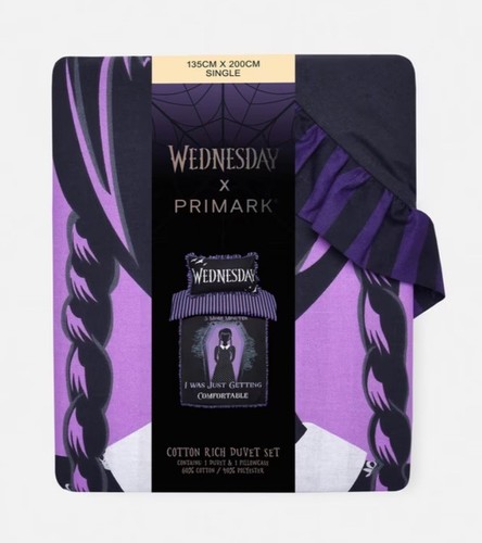Wednesday primark netflix SINGLE Duvet Cover Set Addams Family ...