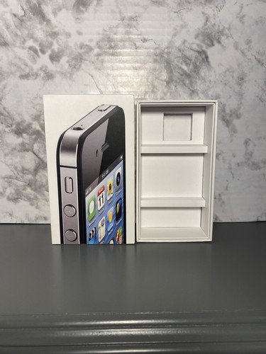 Apple iPhone 4S EMPTY BOX ONLY Black 16 GB Model A1387 Original OEM *NO ...