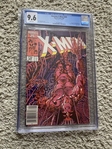 UNCANNY X-MEN 205 (5/86) CGC 9.6 NEWSSTAND MARK JEWELERS MJ MARVEL ...