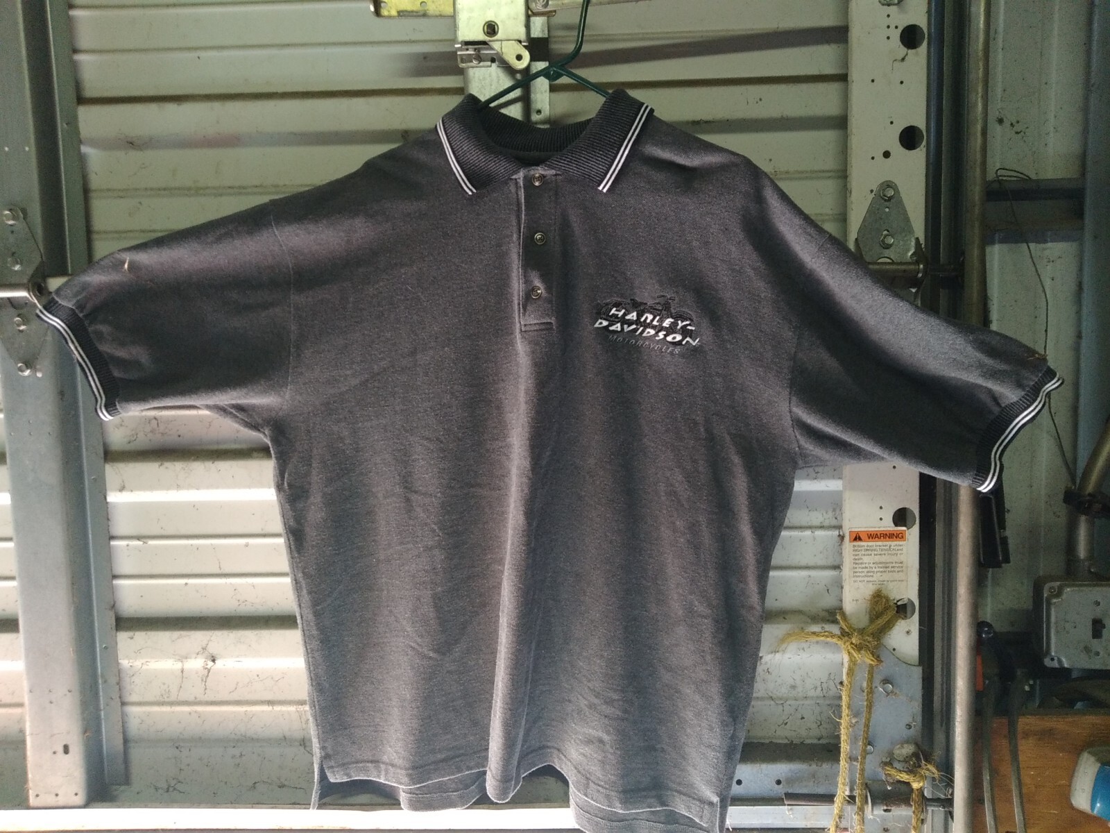 Harley Davidson Motorcycle Embroidered Polo Shirt Men… - Gem
