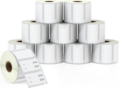 BETCKEY 3/8” x 3/4” Jewelry Price Tag 2-up Barbell Replacement Labels ...