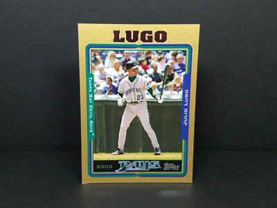 2005 Topps #520 Julio Lugo, Tampa Bay Rays - Gold Border Parallel (0050 ...