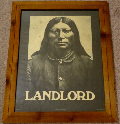 LANDLORD ARAPAHOE CHIEF SHARP NOSE VINTAGE 1972 ART PRINT JJ KRYSIAK ...