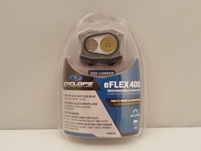 Cyclops eFLEX 400 Rechargeable Headlamp Multi-Mode Illumination 450 ...