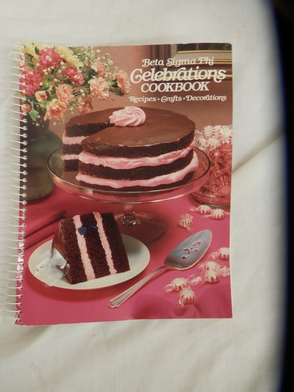 vintage COOKBOOK Beta Sigma Phi celebrations community recipes 1990 ...
