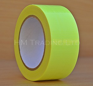 20m Hi Viz Cloth Tape Fluorescent Yellow Reflective WaterProof Adhesive ...