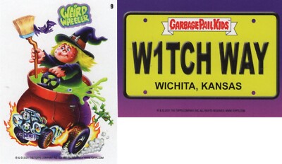 GPK KRASHERS SER2 LICENSE PLATE WEIRD WHEELER CARD 9 2021 TOPPS ON ...