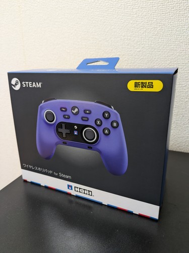 Wireless Hori pad Controller for Steam Luminous Violet HPC-068 Blue New ...