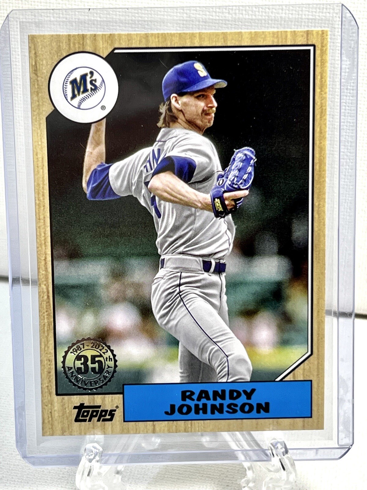 2022 Randy Johnson Topps Series 1 35th Anniversary #T87-44 | eBay
