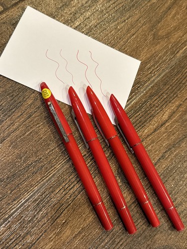 Vintage Sanford Expresso Extra Fine Point .3mm Polymer Pens Red Set of ...