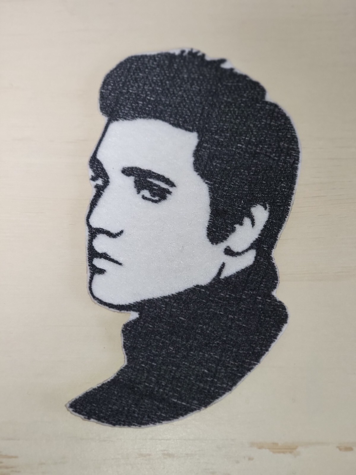 Elvis King of Rock and Roll 6 inch Iron on Embroidered Applique Patch ...