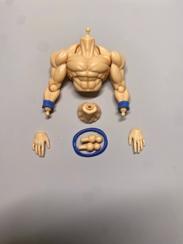 New Custom 1/12 shf Son Goku Super Saiyan God the upper body kit Sculpt ...
