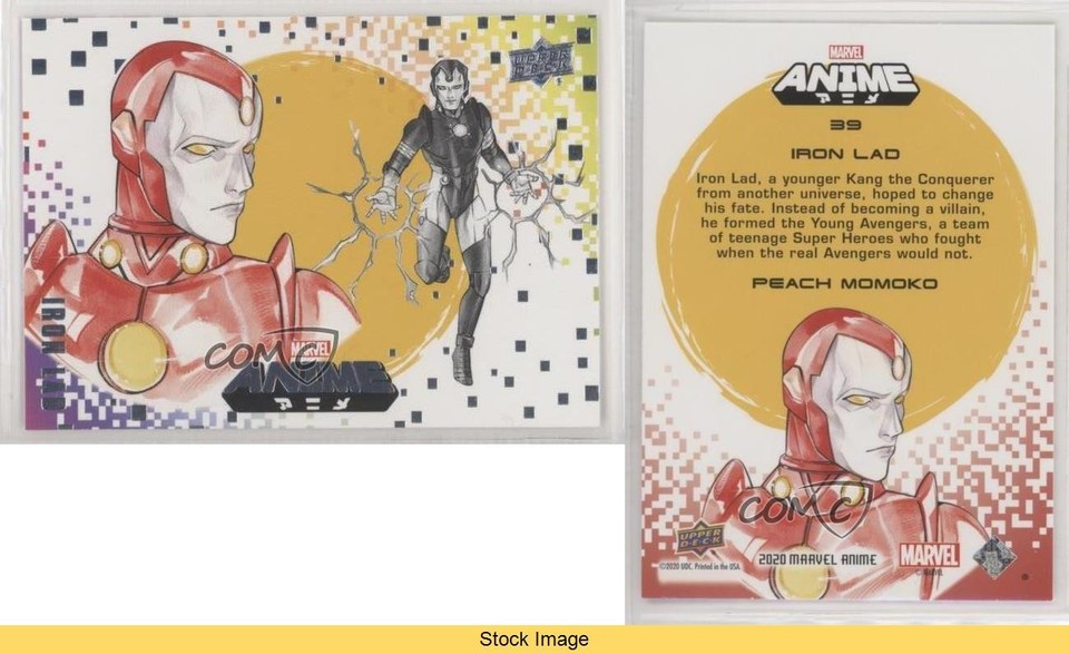 2020 Upper Deck Marvel Anime Color Spiral Iron Lad #39 READ ey6 | eBay