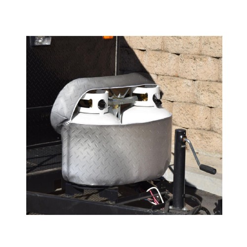 ADCO Diamond Plated Vinyl Propane RV Tank Cover for Double 20 lbs Tank ...
