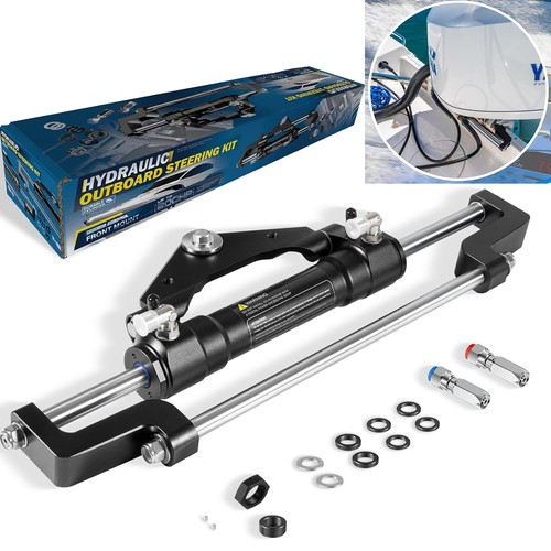 For SeaStar HC5345-3 Front Mount Hydraulic Outboard Steering Cylinder ...