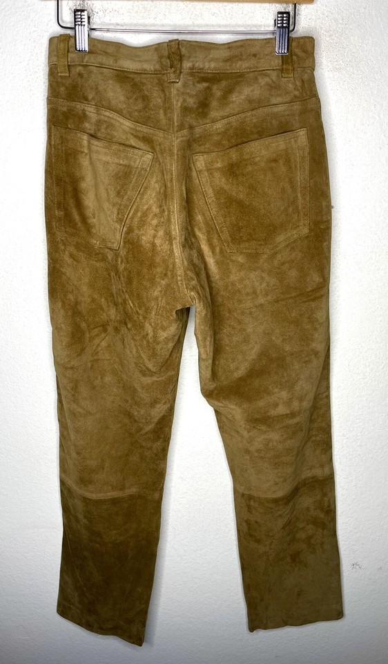 RRL Ralph Lauren 27 Suede Ranch Pants Rugged Leather Western VtG Polo ...