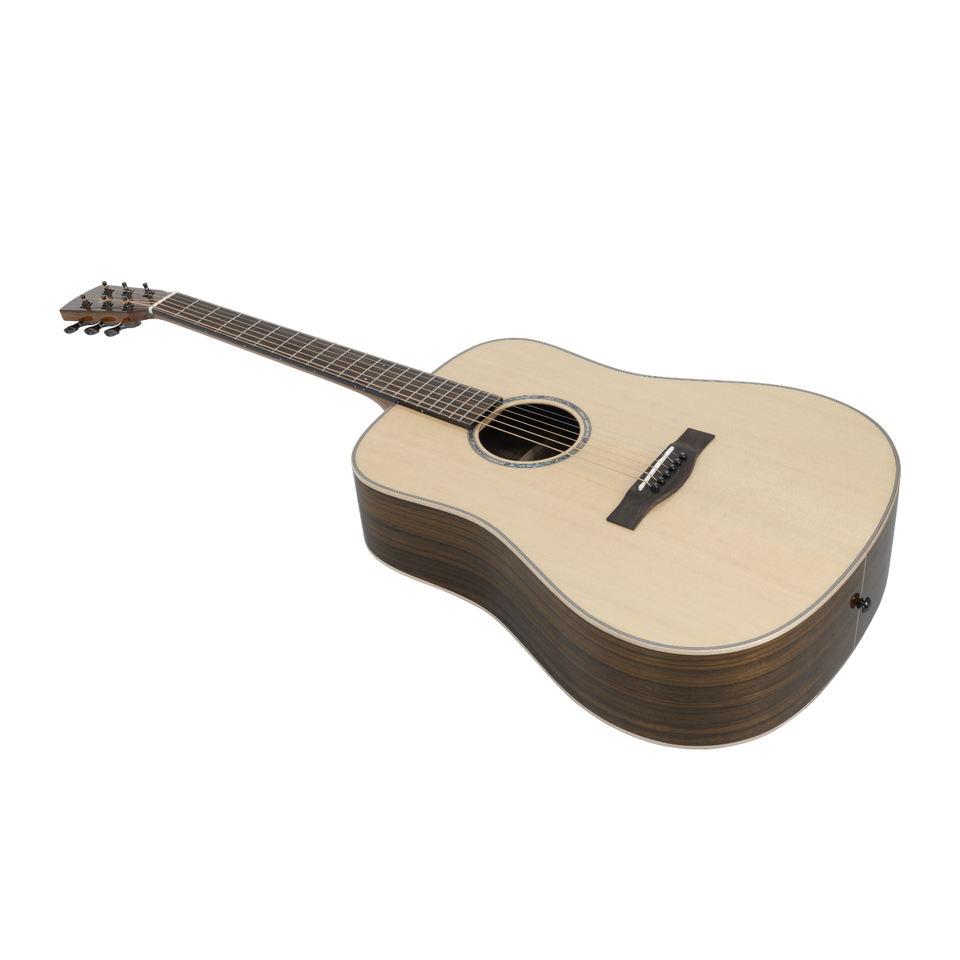 41'' Acoustic All Solid Guitar Solid Spruce Top Solid Ovangkol Back and ...