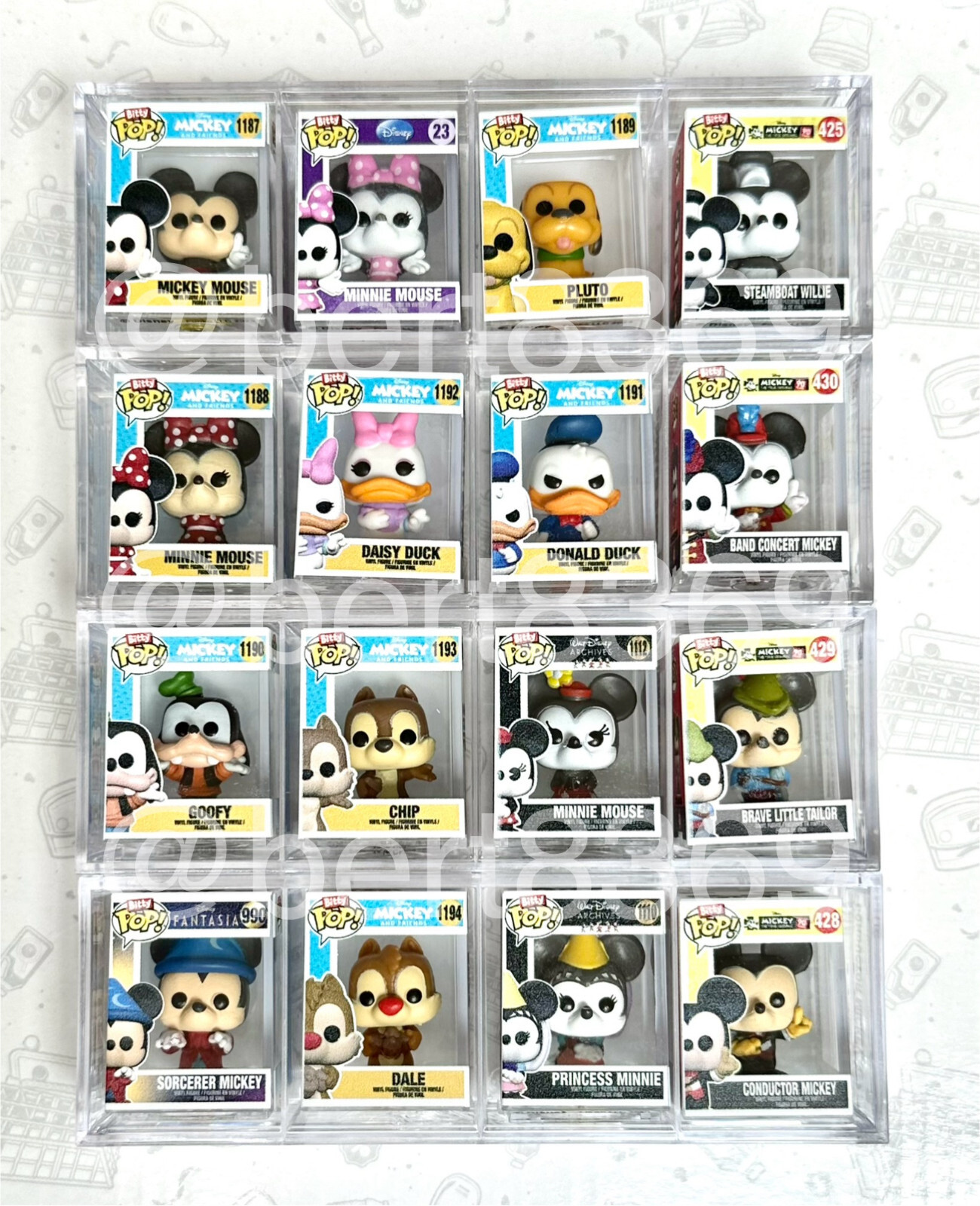 Funko Bitty Pop! DISNEY COLLECTION Chase / Rare / Complete Set *YOU ...