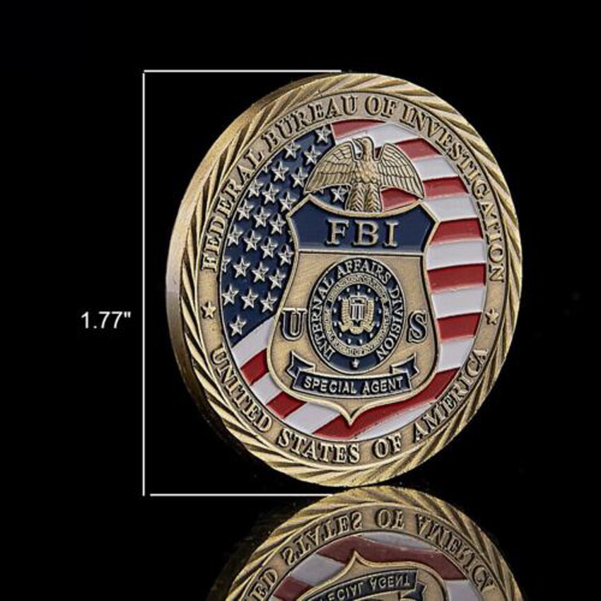 US FBI Challenge Coins Collection St Michael Law Enforcement Coin ...