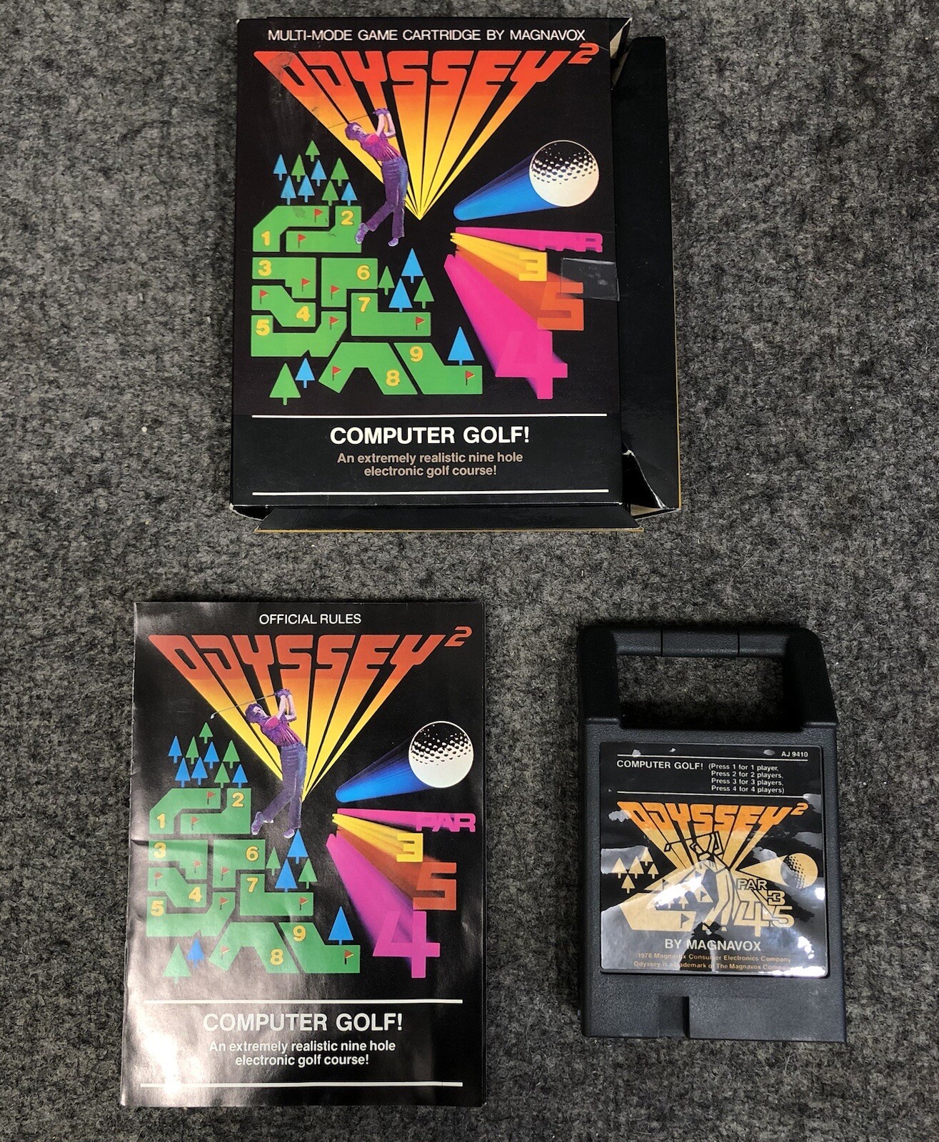 Vintage Magnavox Odyssey 2 Computer Golf! Game W/Box & Manual | eBay