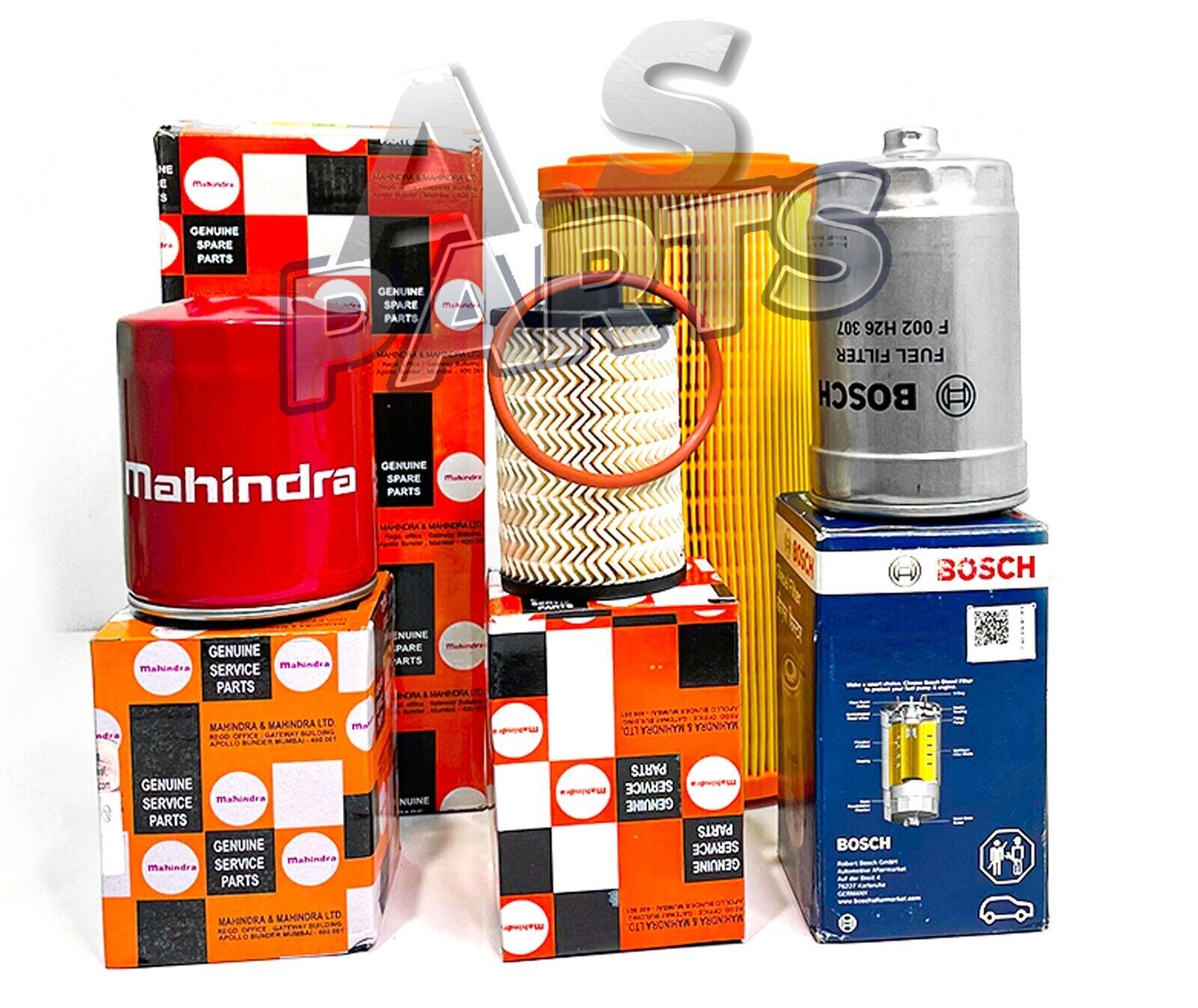 0313AC0280N,1001CAA14881N,1457434314-8F8 Filter Pack Of 4 For Mahindra ...