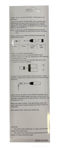 Set of 10 Butane MINI PENCIL TORCHES Refillable Welding Soldering ...