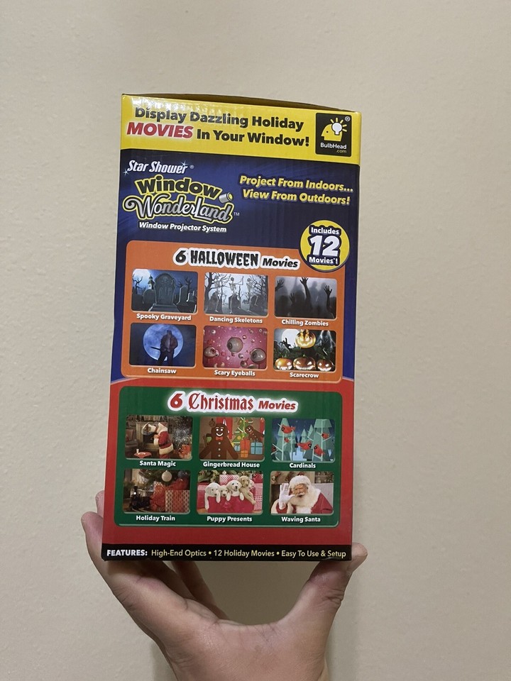 Star Shower Window Wonderland Projector, Halloween & Christmas Movies ...