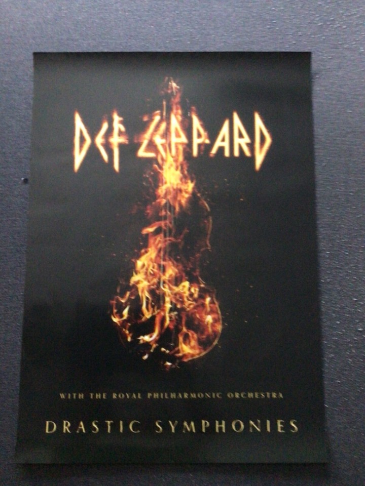 Def Leppard - Drastic Symphonies. Promo poster - mint! | eBay UK