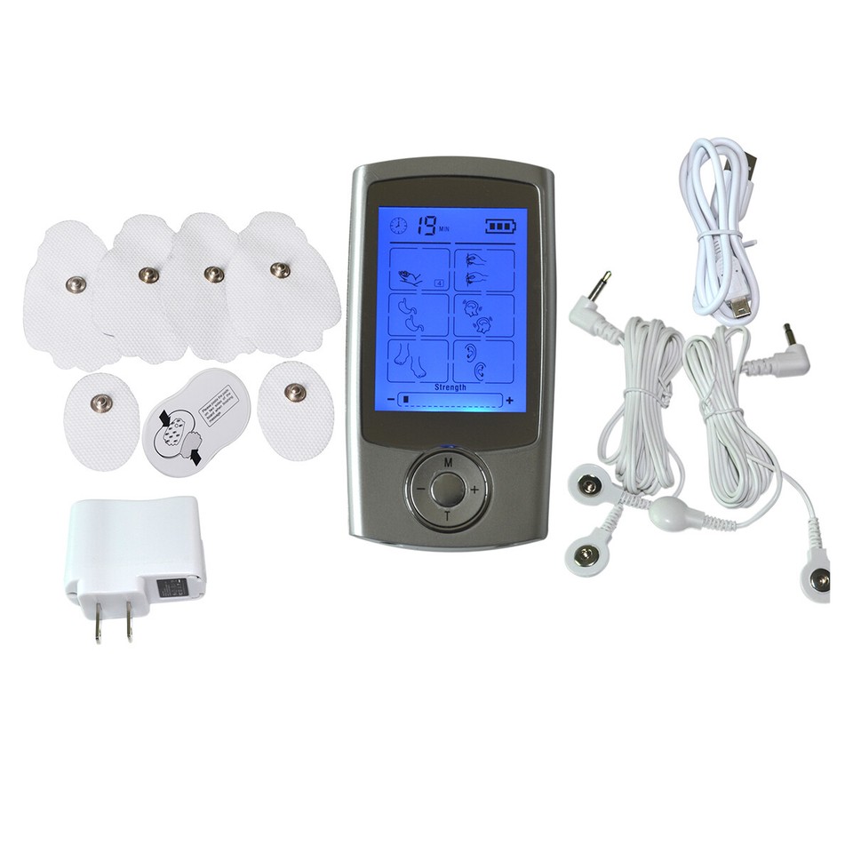 TENS Machine 10 Mode Massager Electric Pulse Therapy + Face/Eye Massage ...