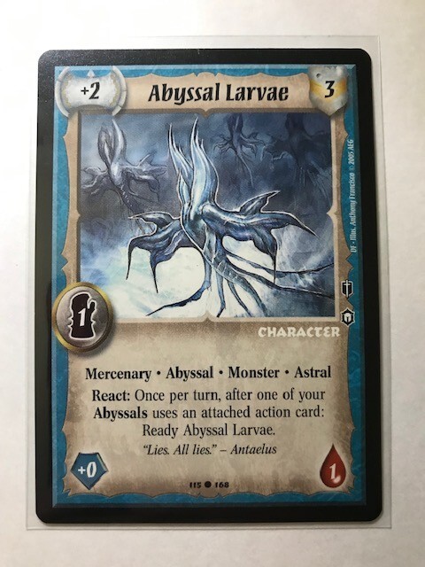 ABYSSAL LARVAE x3 Warlord Saga Of The Storm CCG PLANAR MONSTER | eBay