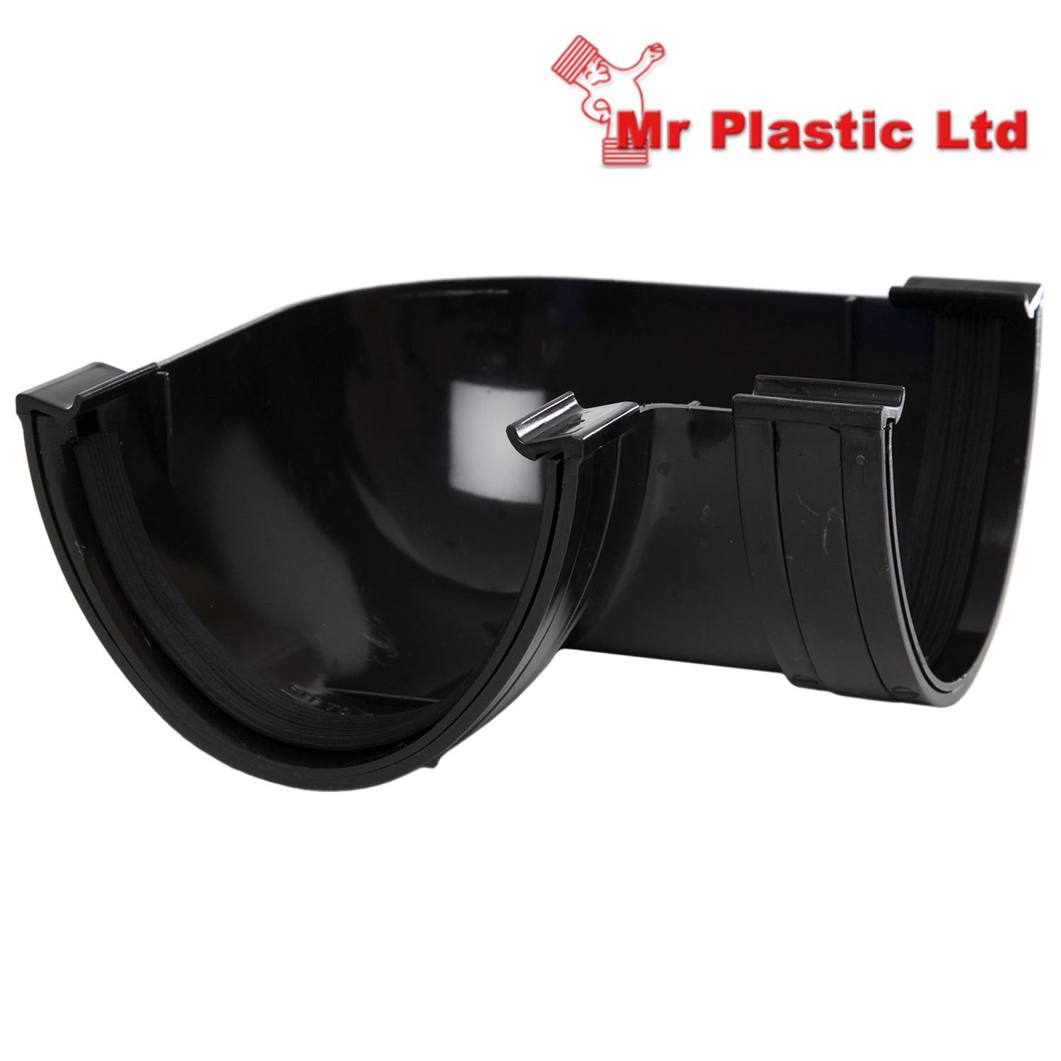 Polypipe 117mm Polyflow Deep Flow Gutter Fittings in Black | eBay UK