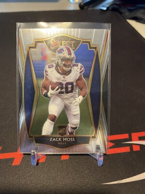 2020 Panini Select Premier Level Zack Moss RC Rookie #169 Buffalo Bills ...