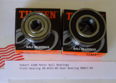 Hobart A120-A200 Motor Repair Kit Rotor Front Bearing BB-05-30 Rear ...
