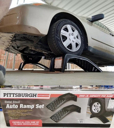 Auto Ramp 4000 lb. Capacity Solid Steel Auto Ramp Set | eBay