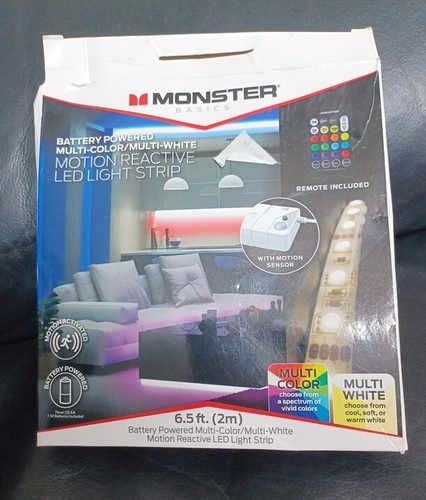 New Monster Motion Reactive Multi-Color LED Light Strip with Remote 6 ...