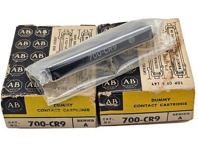 Allen Bradley 700-CR9 /A Dummy Contact Cartridge, Black 700CR9 ( Lot of ...
