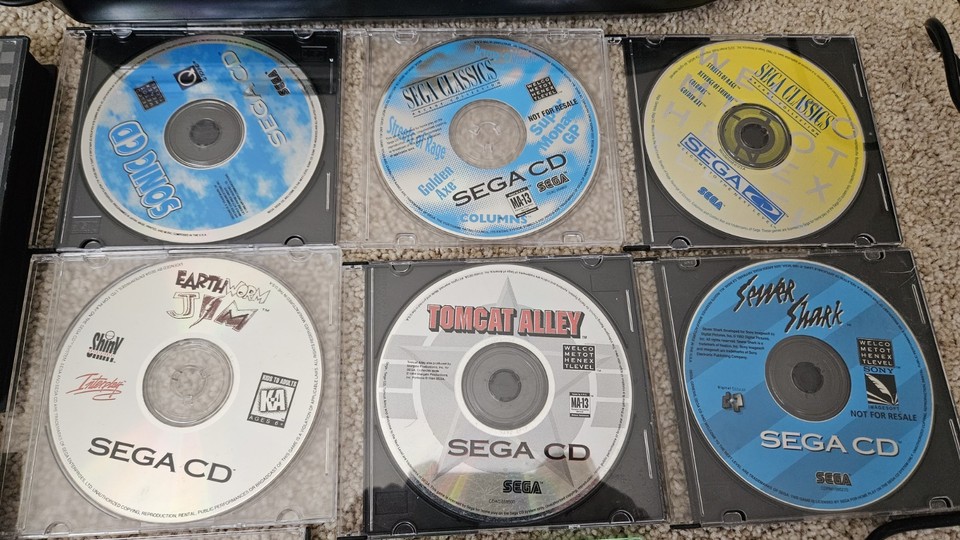 Sega Genesis Tower of Power CD 32X Video Game Consoles Lot W/ Cords ...