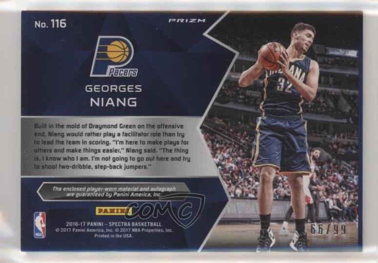 2016-17 Panini Spectra - Rookie Jersey Autographs Neon Blue #116 ...