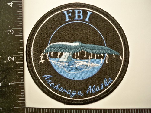 Old Federal FBI Anchorage, Alaska Wildlife Patch Whale Ak Police TF No ...