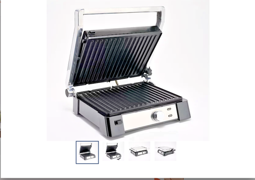 Cook's Essentials Stainless Steel Contact Grill & Panini Maker | eBay