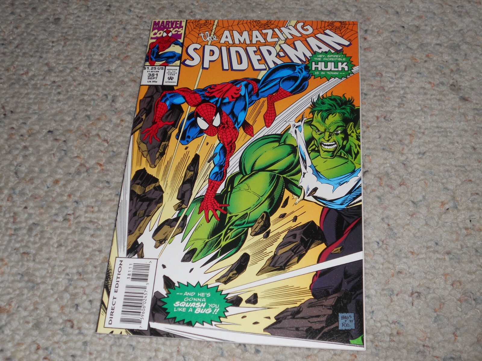 The Amazing Spider-Man #381 (Marvel Comics September 1993) for sale ...
