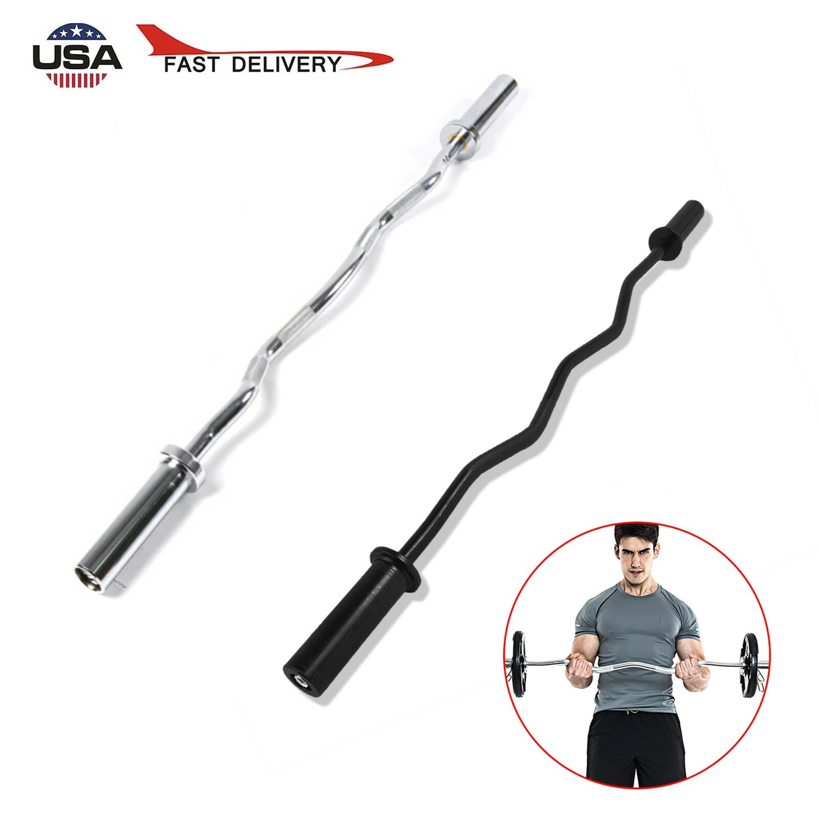 Promote Sale price UINKISY 47 Barbell Weight Bar Workout Bar Bending ...