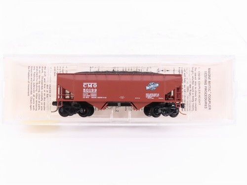 N Scale Kadee Micro-Trains MTL 55250 CMO Omaha Road 2-Bay Hopper #50199 ...